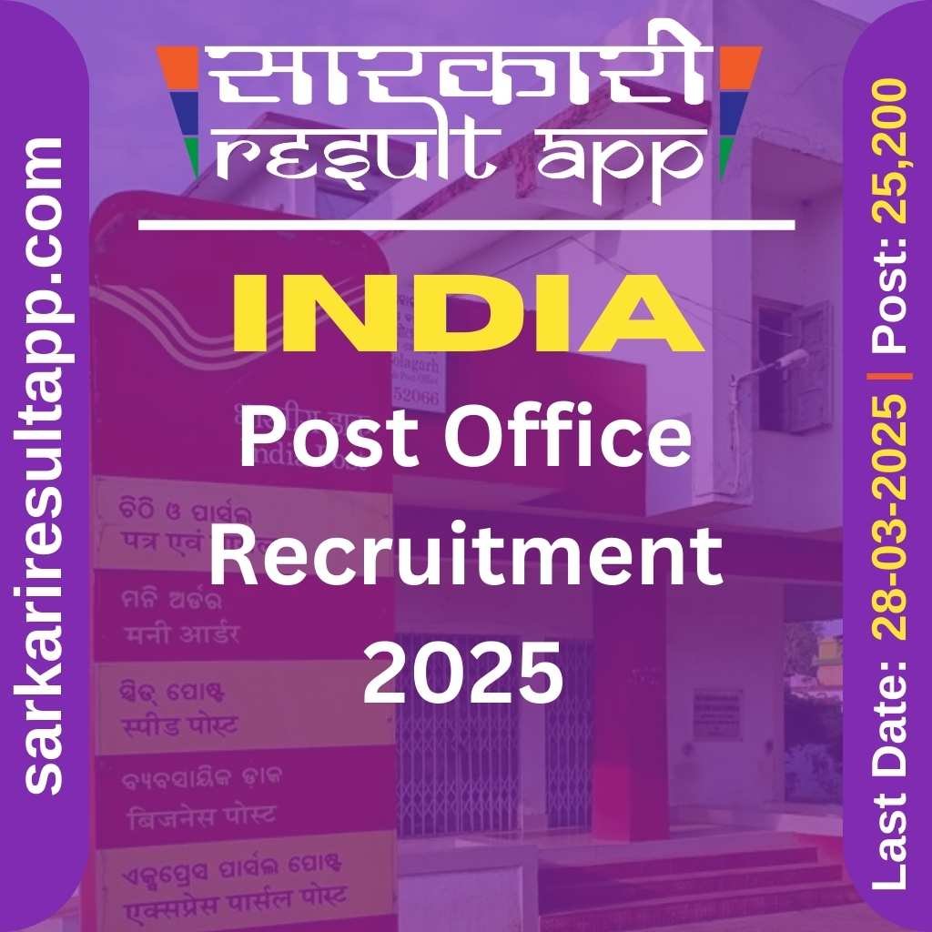 Post Office Recruitment 2025 Apply Online